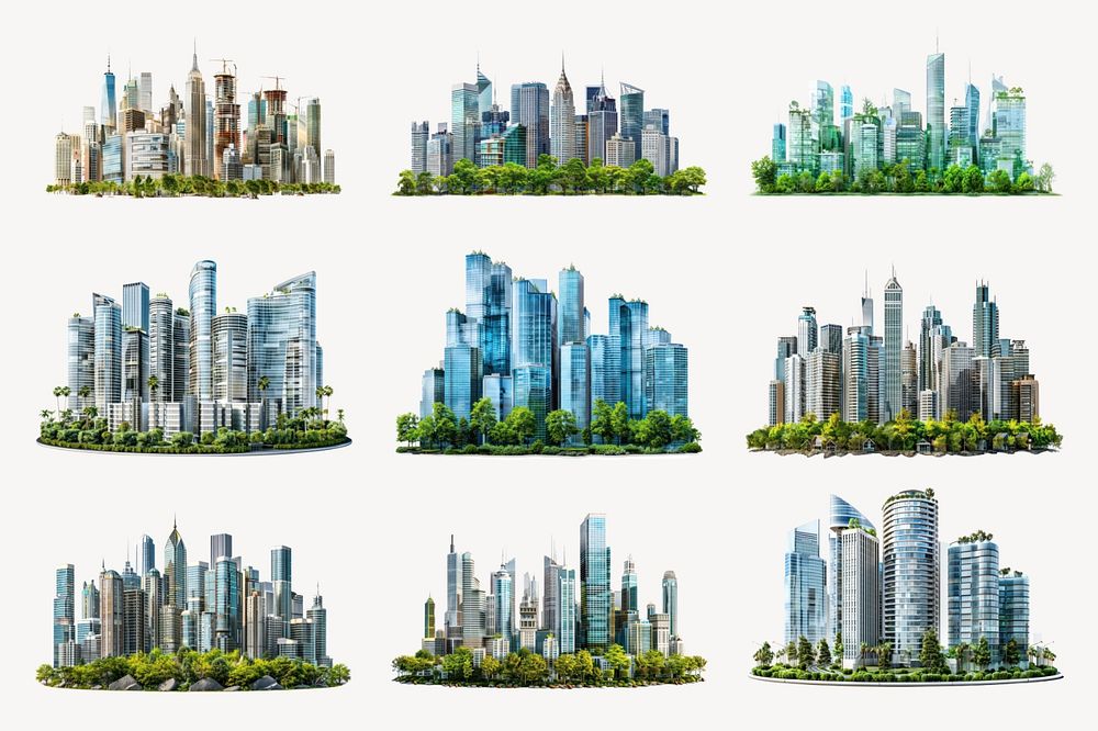 Editable Modern city design element | Premium Editable Design - rawpixel