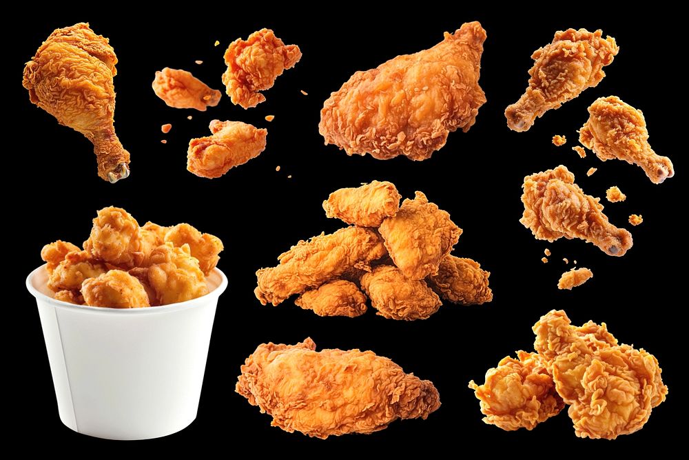 Editable fried chicken design element | Premium Editable Design - rawpixel