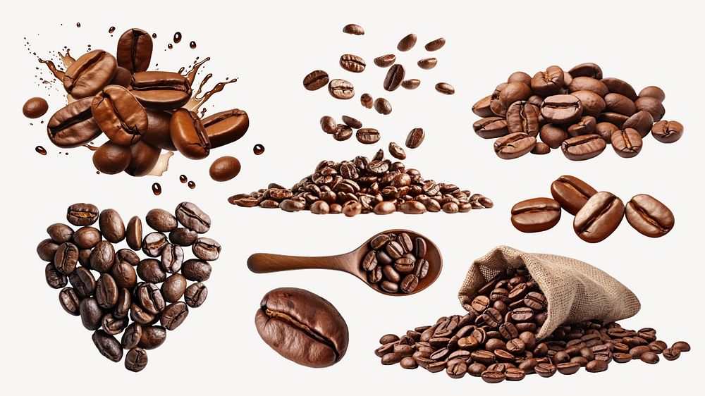 Editable coffee beans design element | Premium Editable Design - rawpixel