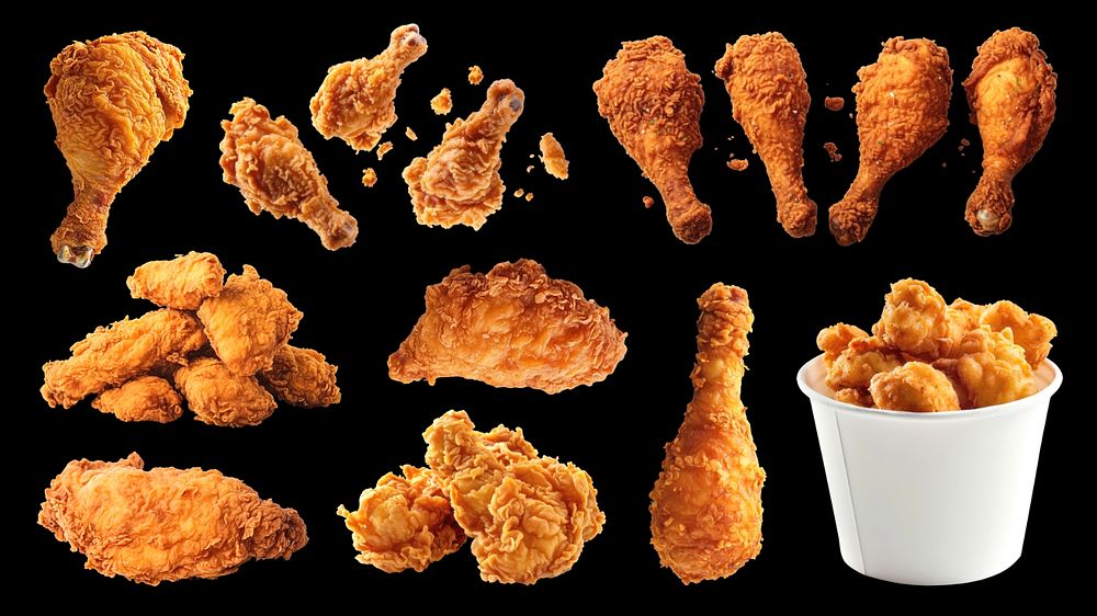 Editable fried chicken design element | Premium Editable Design - rawpixel