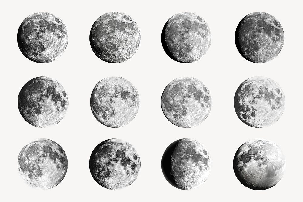 Editable Full moon design element | Premium Editable Design - rawpixel