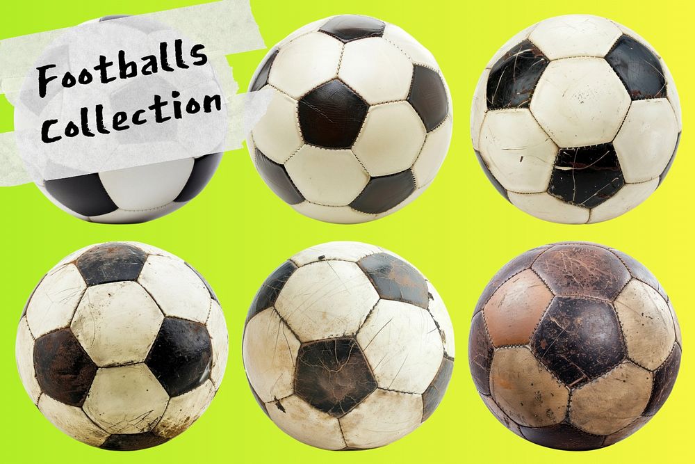 Editable football design element set | Premium Editable Design - rawpixel