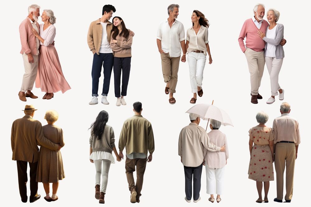 Editable diverse love couple design | Premium Editable Design - rawpixel