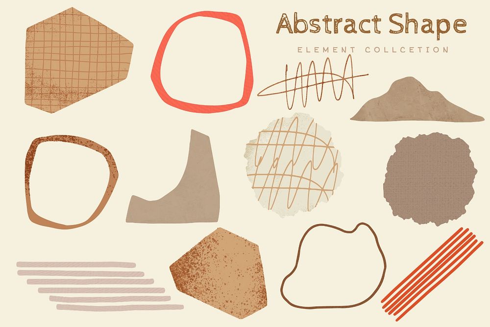 Editable abstract shape design element | Premium Editable Design - rawpixel