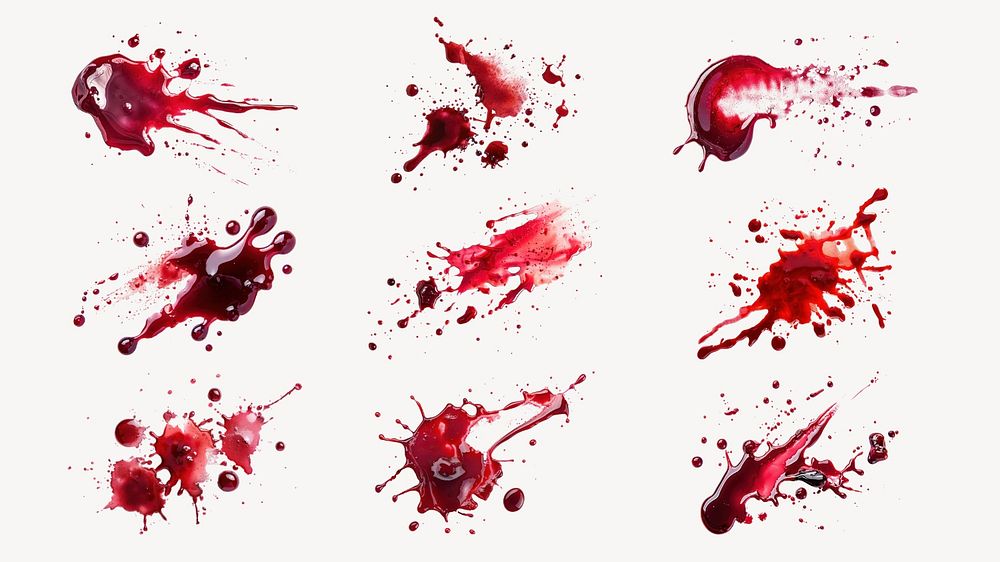 Editable blood splatter design element | Premium Editable Design - rawpixel