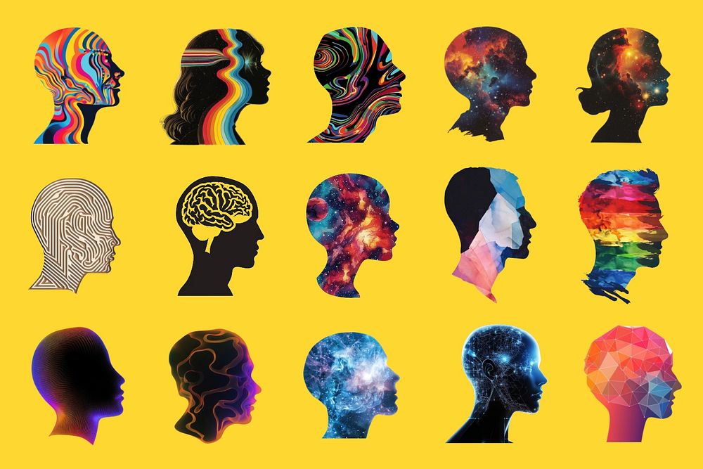 Editable human mind design element | Premium Editable Design - rawpixel