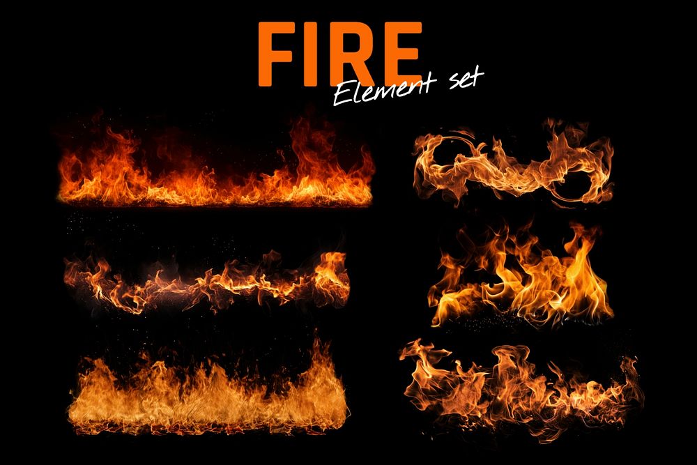 Editable fire effect design element | Premium Editable Design - rawpixel
