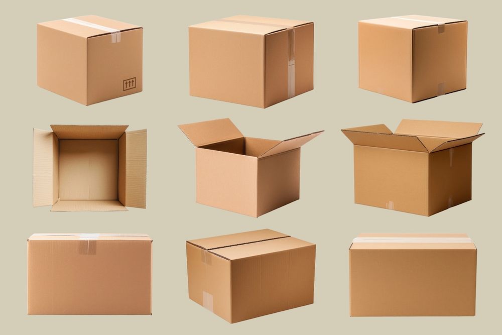 Editable cardboard parcel box design | Premium Editable Design - rawpixel