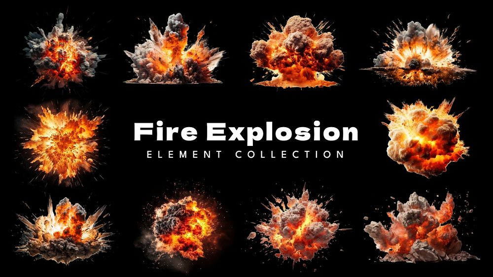 Editable fire explosion effect design | Premium Editable Design - rawpixel