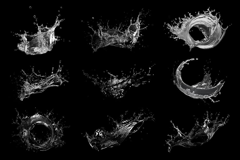 Editable water splash design element | Premium Editable Design - rawpixel