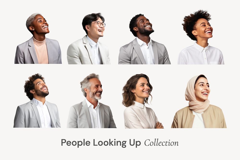Editable diverse people looking design | Premium Editable Design - rawpixel