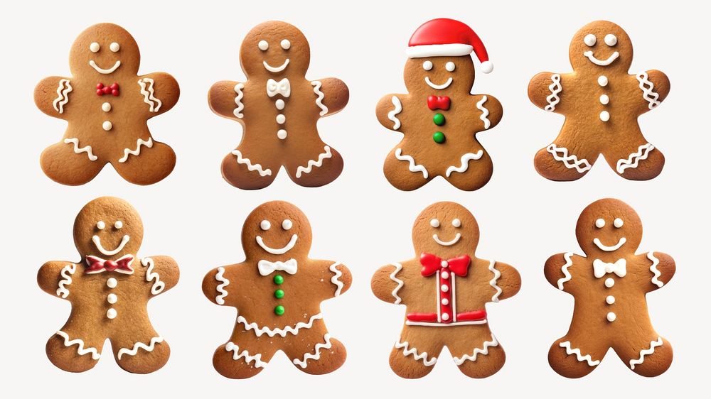 Editable gingerbread dessert cookie design | Premium Editable Design ...