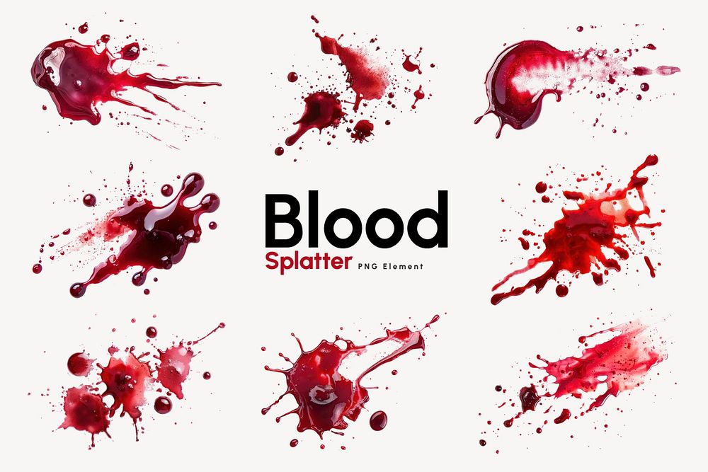Editable blood splatter design element | Free Editable Design - rawpixel