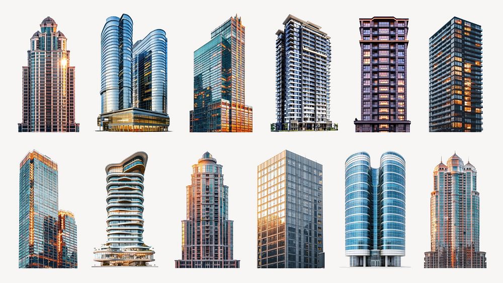 Editable modern office building design | Free Editable Design - rawpixel