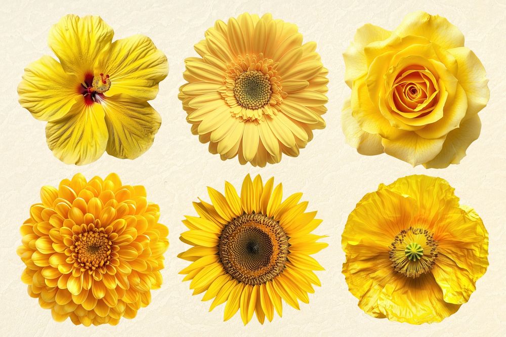 Editable yellow flower design element | Premium Editable Design - rawpixel