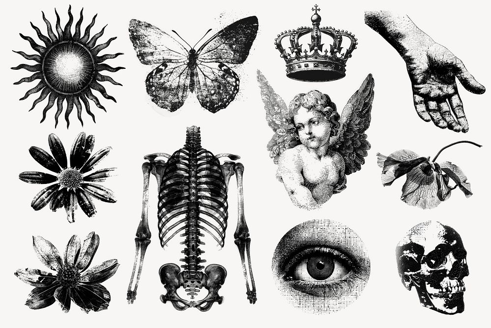 Editable photocopy design element set | Premium Editable Design - rawpixel