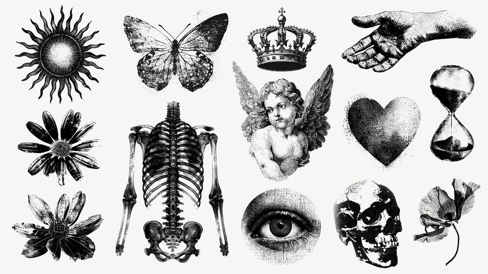 Editable photocopy design element set | Premium Editable Design - rawpixel