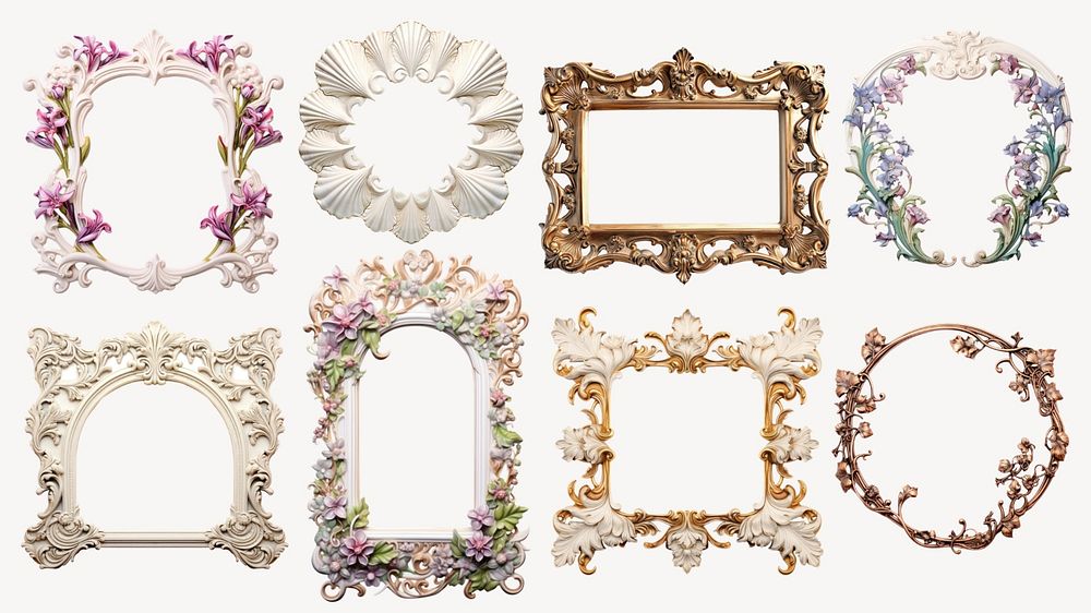 Editable art nouveau picture frame | Premium Editable Design - rawpixel