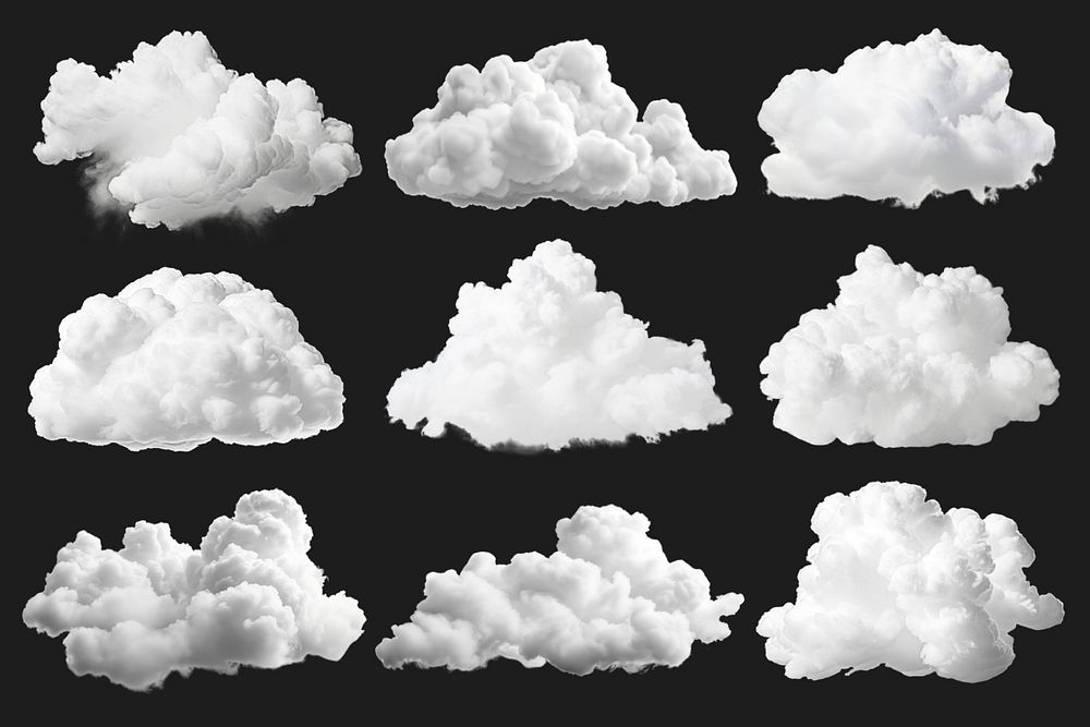 Editable white cloud design element | Premium Editable Design - rawpixel