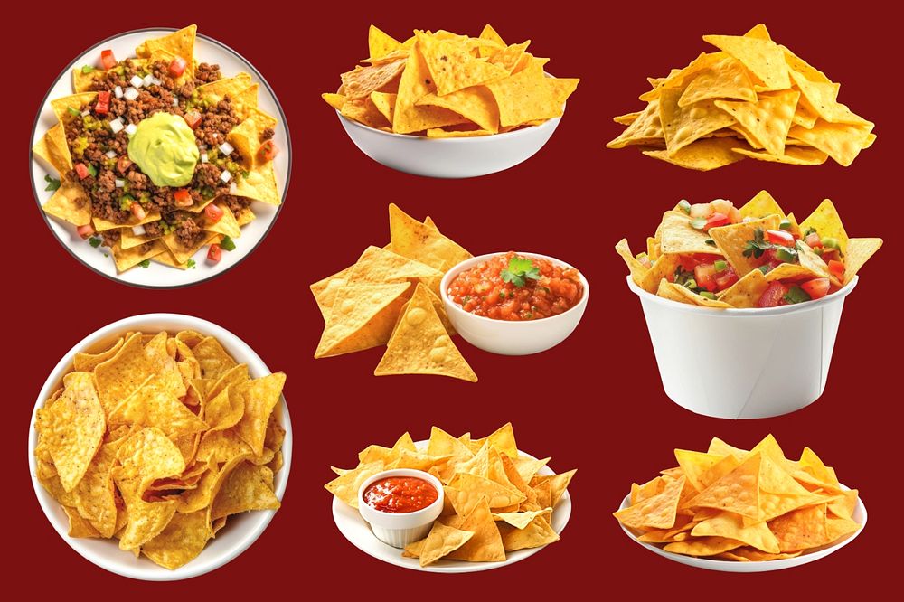 Editable nachos design element set | Premium Editable Design - rawpixel