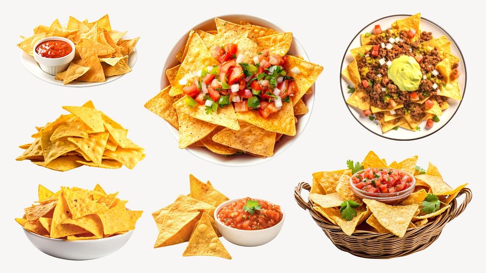 Editable nachos design element set | Premium Editable Design - rawpixel