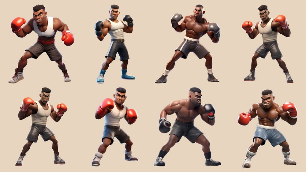 Editable 3D boxing cartoon character | Premium Editable Design - rawpixel