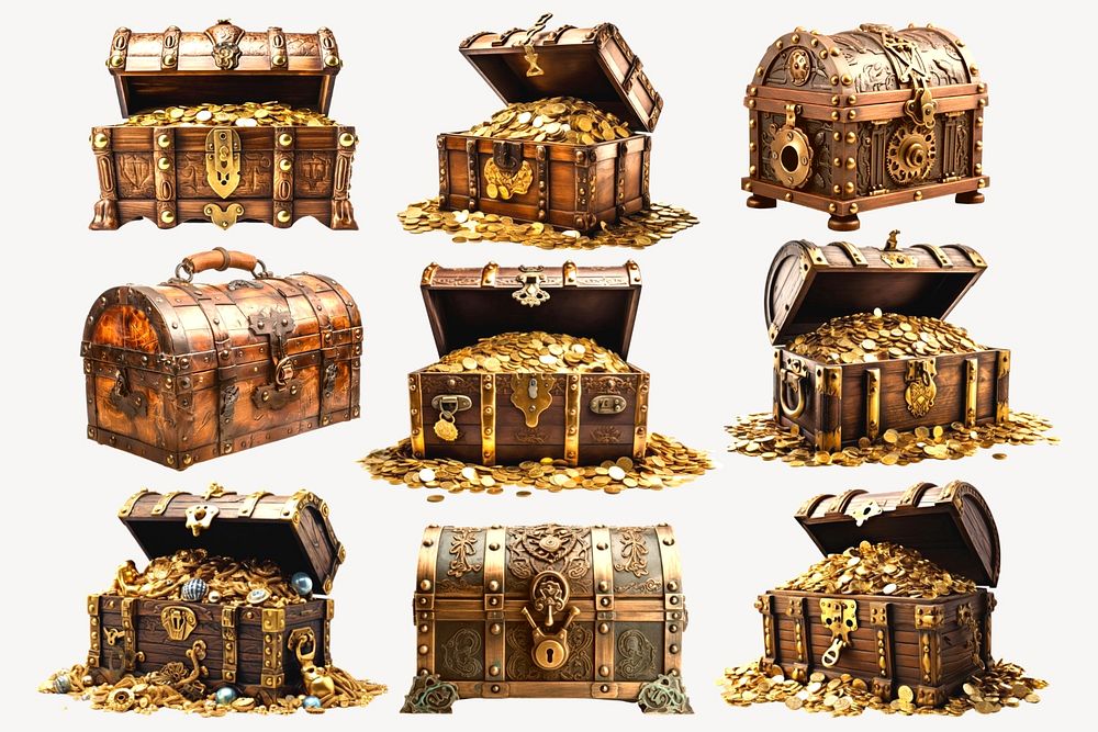 Editable 3D treasure box design | Premium Editable Design - rawpixel