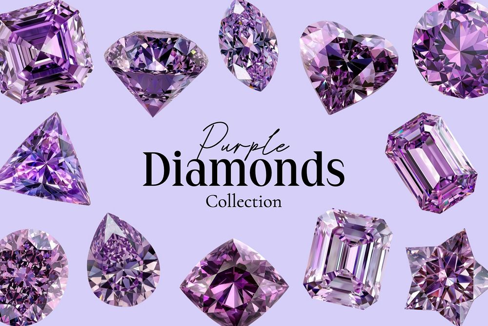 Editable purple diamond design element | Premium Editable Design - rawpixel