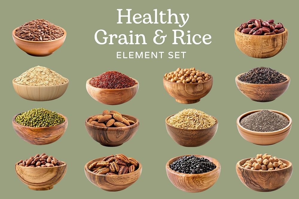 Editable healthy grain rice design | Premium Editable Design - rawpixel