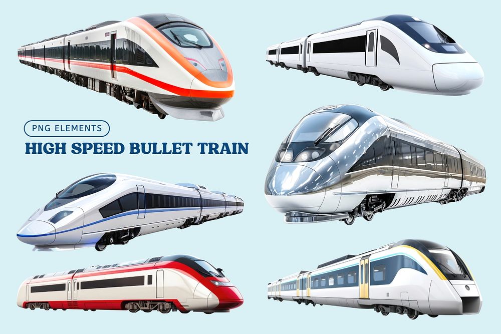 Editable high speed train design | Premium Editable Design - rawpixel