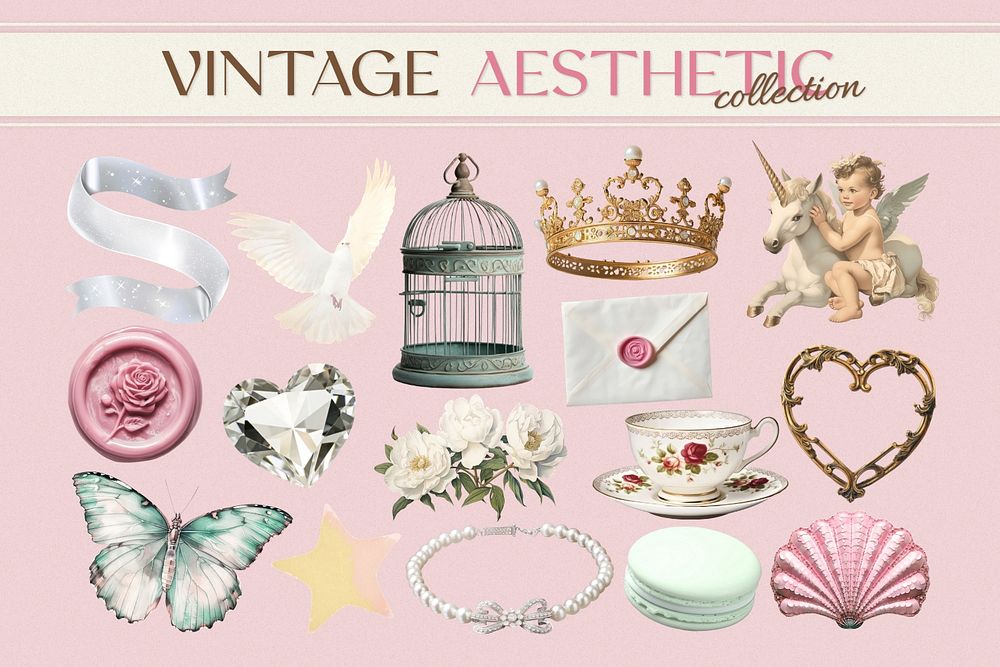 Editable vintage aesthetic collage design | Premium Editable Design ...