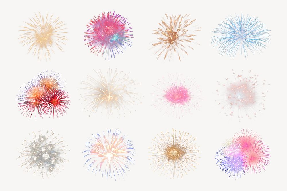 Editable firework effect design element | Premium Editable Design ...