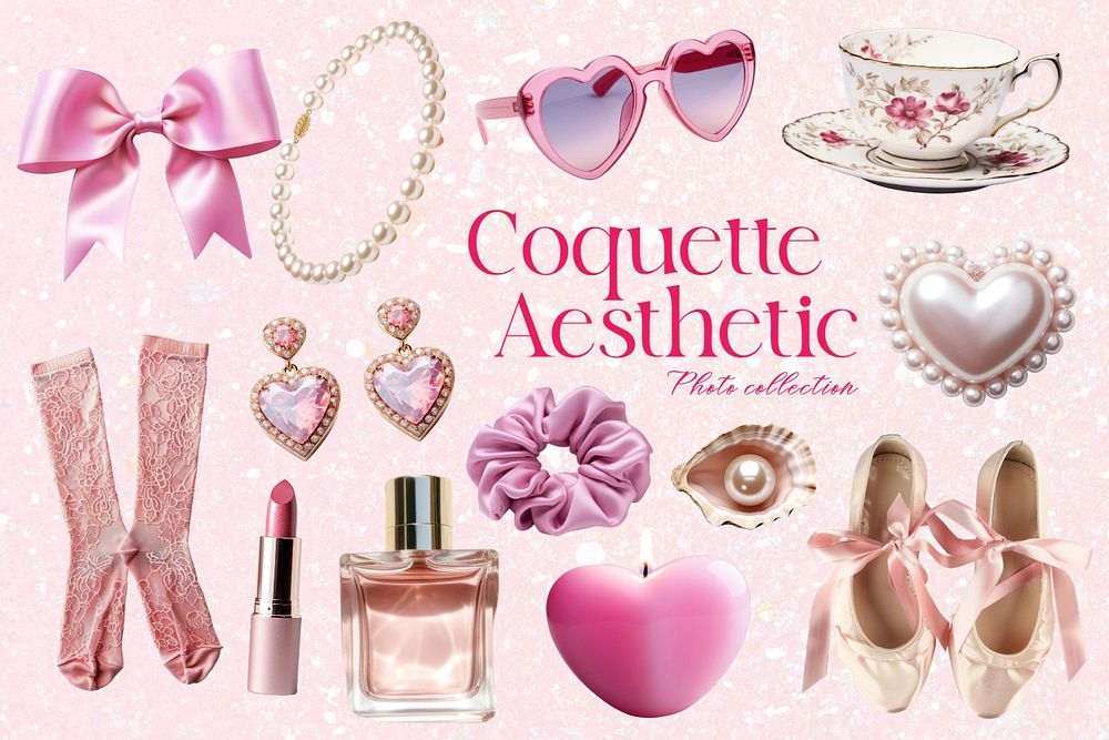 Editable Coquette aesthetic design element | Premium Editable Design ...