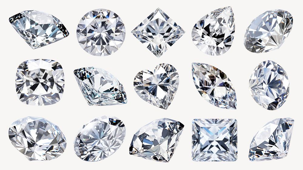 Editable diamond jewelry design element | Premium Editable Design ...