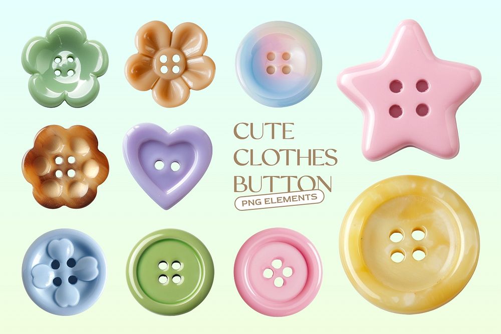 Editable cute clothes button design | Premium Editable Design - rawpixel