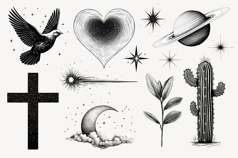 Editable celestial sticker element design | Premium Editable Design ...