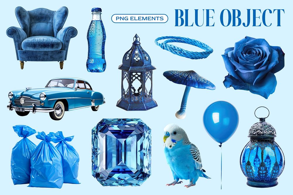 Editable blue object element design | Premium Editable Design - rawpixel