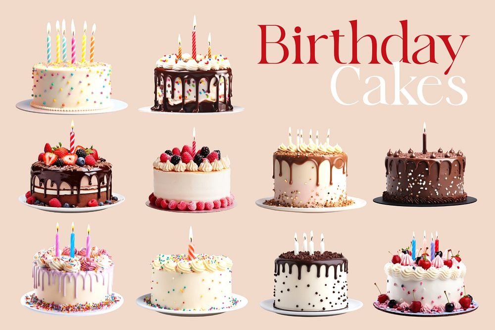 Editable birthday cake design element | Premium Editable Design - rawpixel