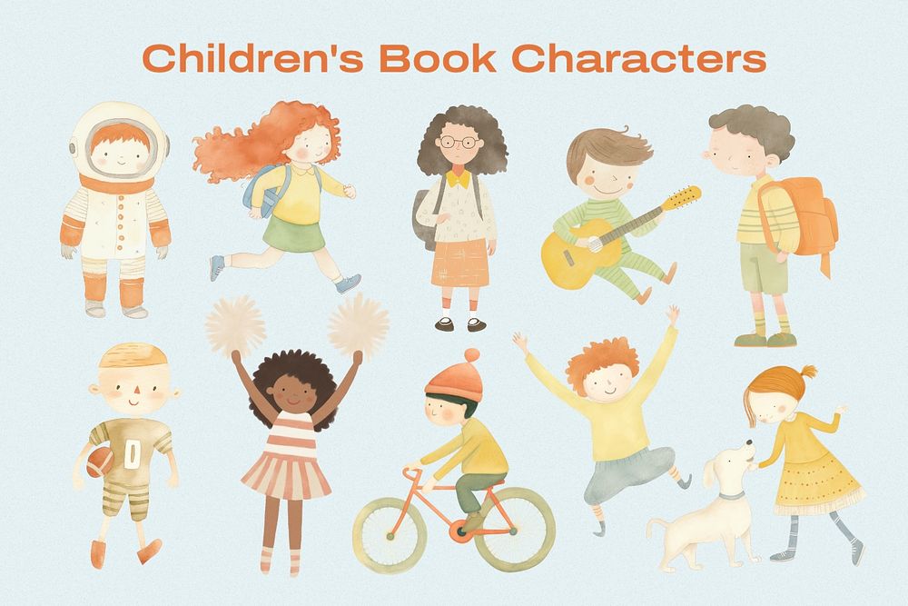 Editable children's book character element | Premium Editable Design ...