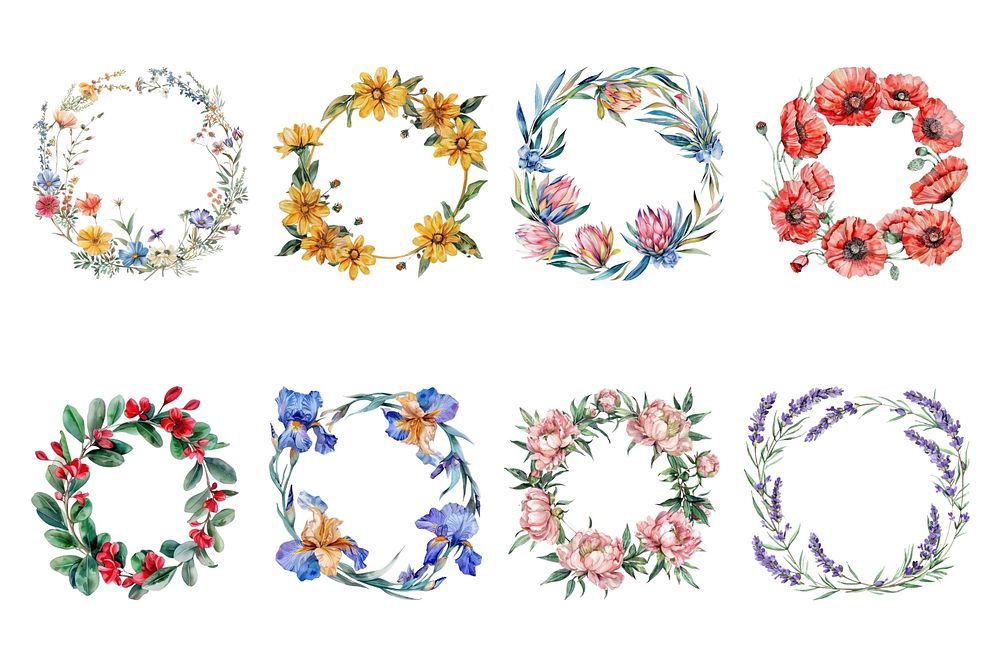 Editable watercolor flower frame element | Premium Editable Design ...