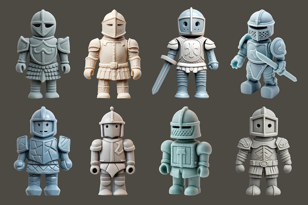 Editable plastic knight toy figurine | Premium Editable Design - rawpixel
