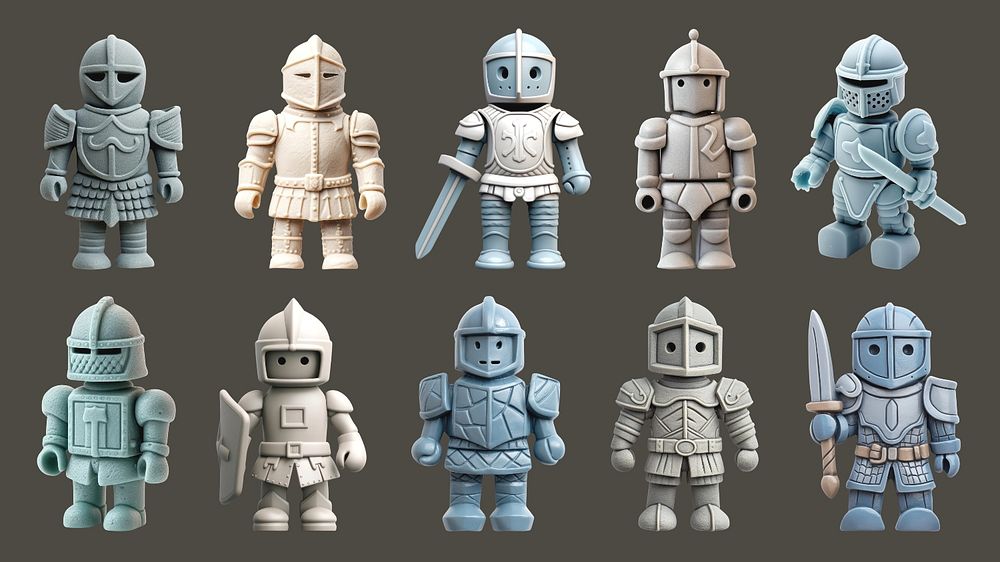 Editable plastic knight toy figurine | Premium Editable Design - rawpixel