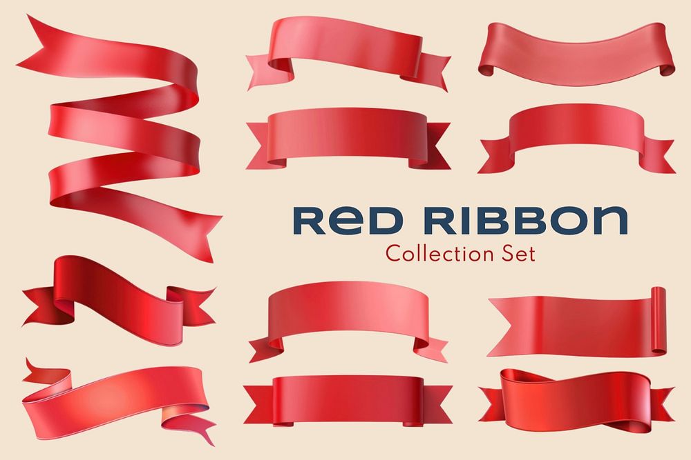 Editable red ribbon banner design | Premium Editable Design - rawpixel
