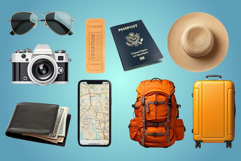 Editable travel design element set | Premium Editable Design - rawpixel