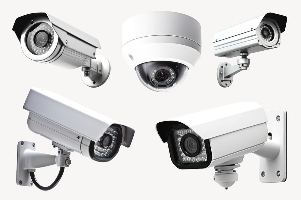 Editable cctv security camera design | Premium Editable Design - rawpixel