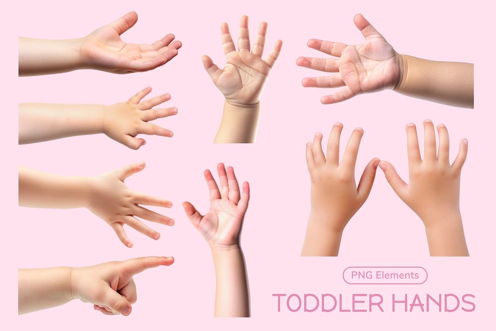 Editable toddler hand design element | Premium Editable Design - rawpixel