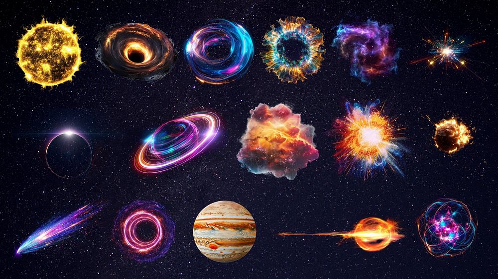 Editable cosmic phenomena design element | Premium Editable Design ...