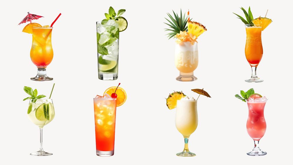 Editable cocktail drink design element | Premium Editable Design - rawpixel