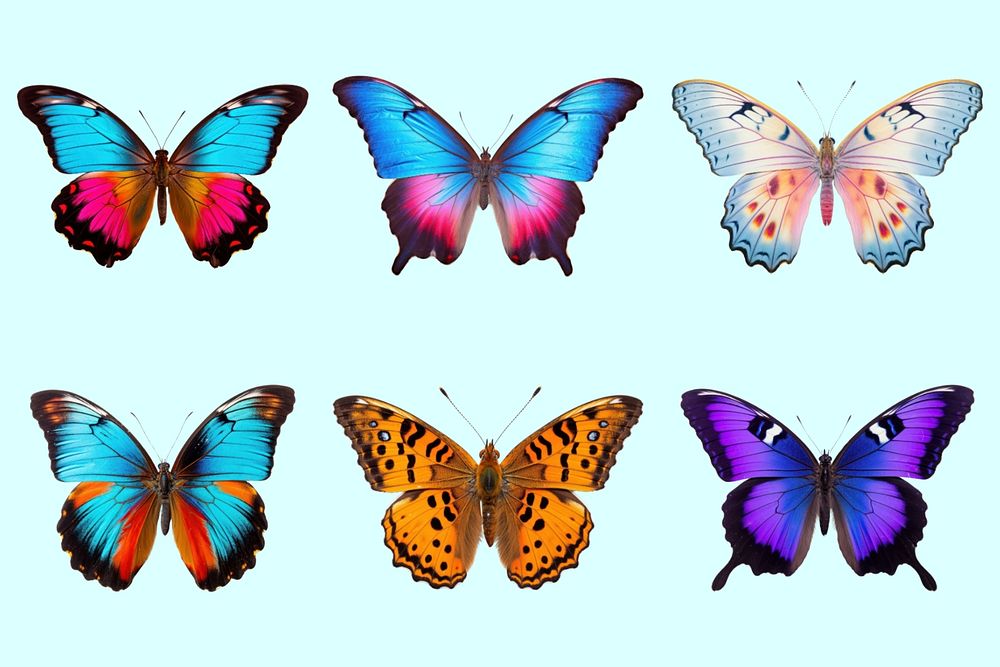 Editable colorful butterfly design element | Premium Editable Design ...
