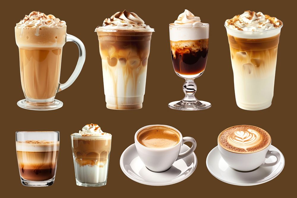 Editable coffee design element set | Free Editable Design - rawpixel